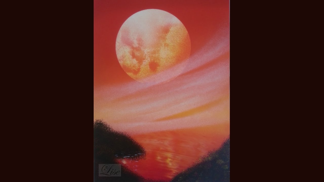 Spray paint art - Sunset - made by Lise - YouTube