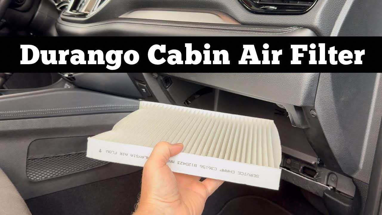 2014 - 2025 DODGE DURANGO Cabin Air filter Replacement - How To Change ...
