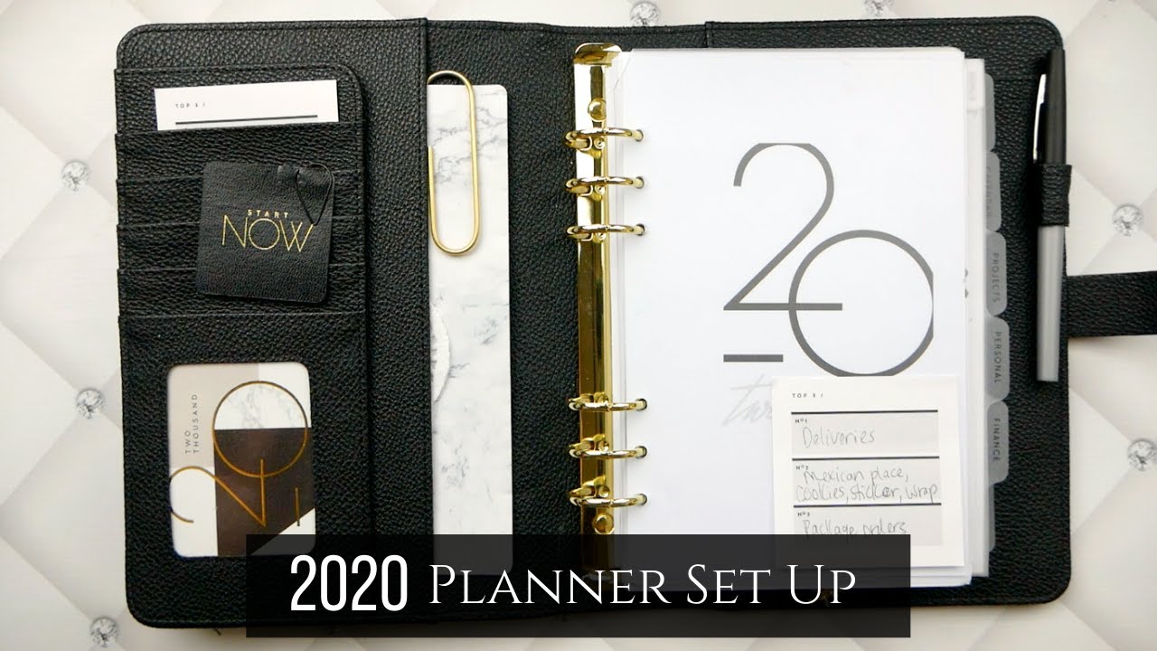 2020 PERSONAL PLANNER SET UP AND FLIP-THROUGH! A5 RINGS - YouTube