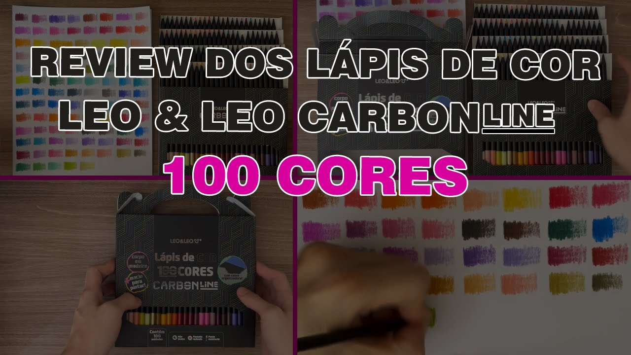 Review - Lápis de Cor Leo & Leo Carbonline de 100 cores - YouTube