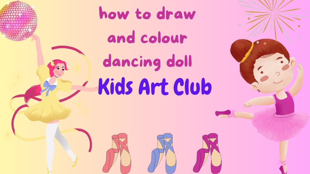 How to Draw a Dancing Girl 💃 | Easy Step-by-Step Drawing for Kids ...