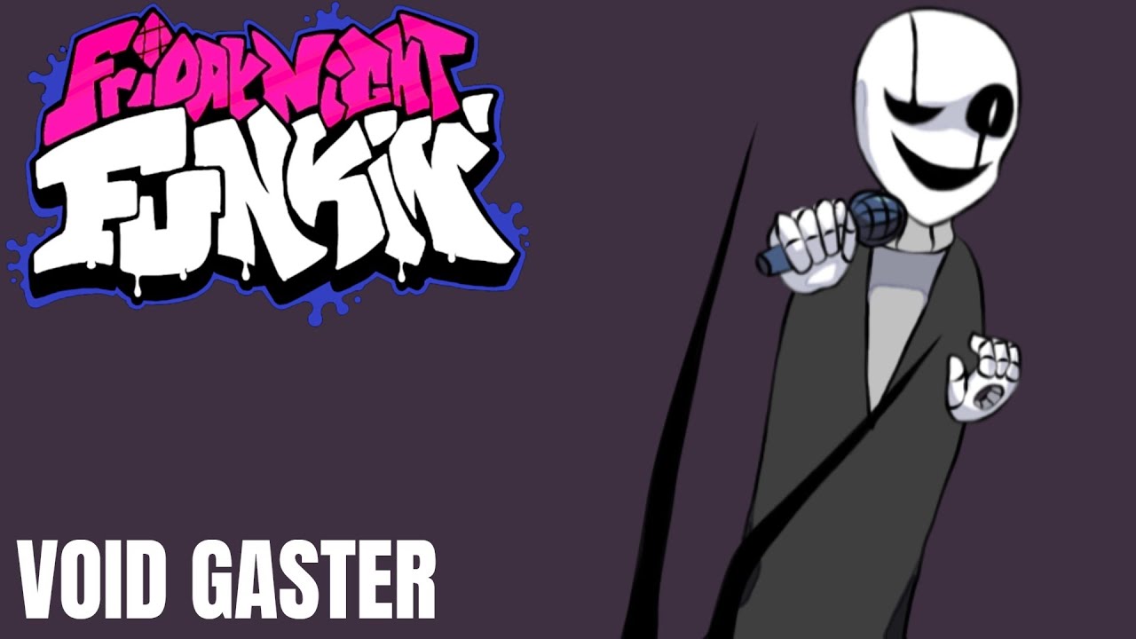 Friday Night Funkin Glitchtale Void Gaster Skin Mod! - YouTube