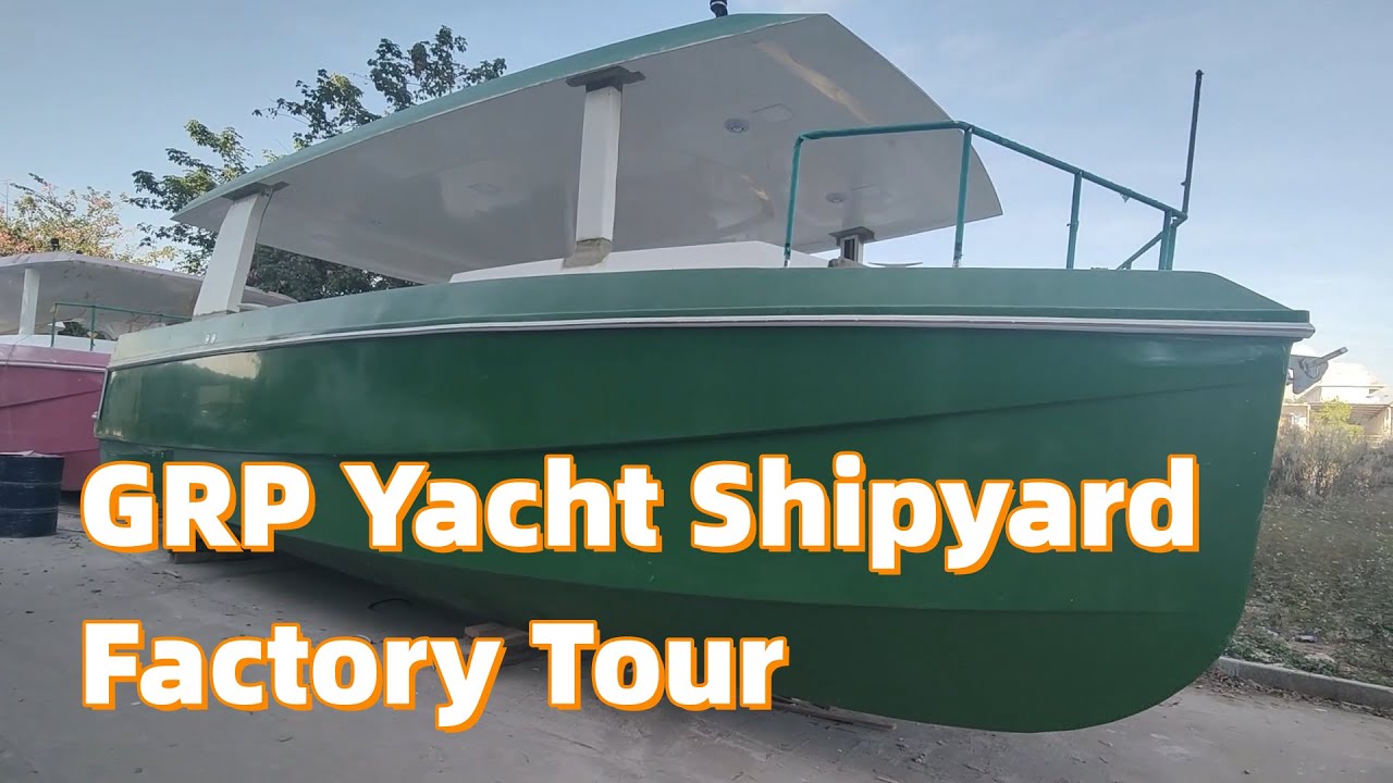 GRP Yacht Shipyard Factory Tour [2] #yacht #shipyard #boat - YouTube