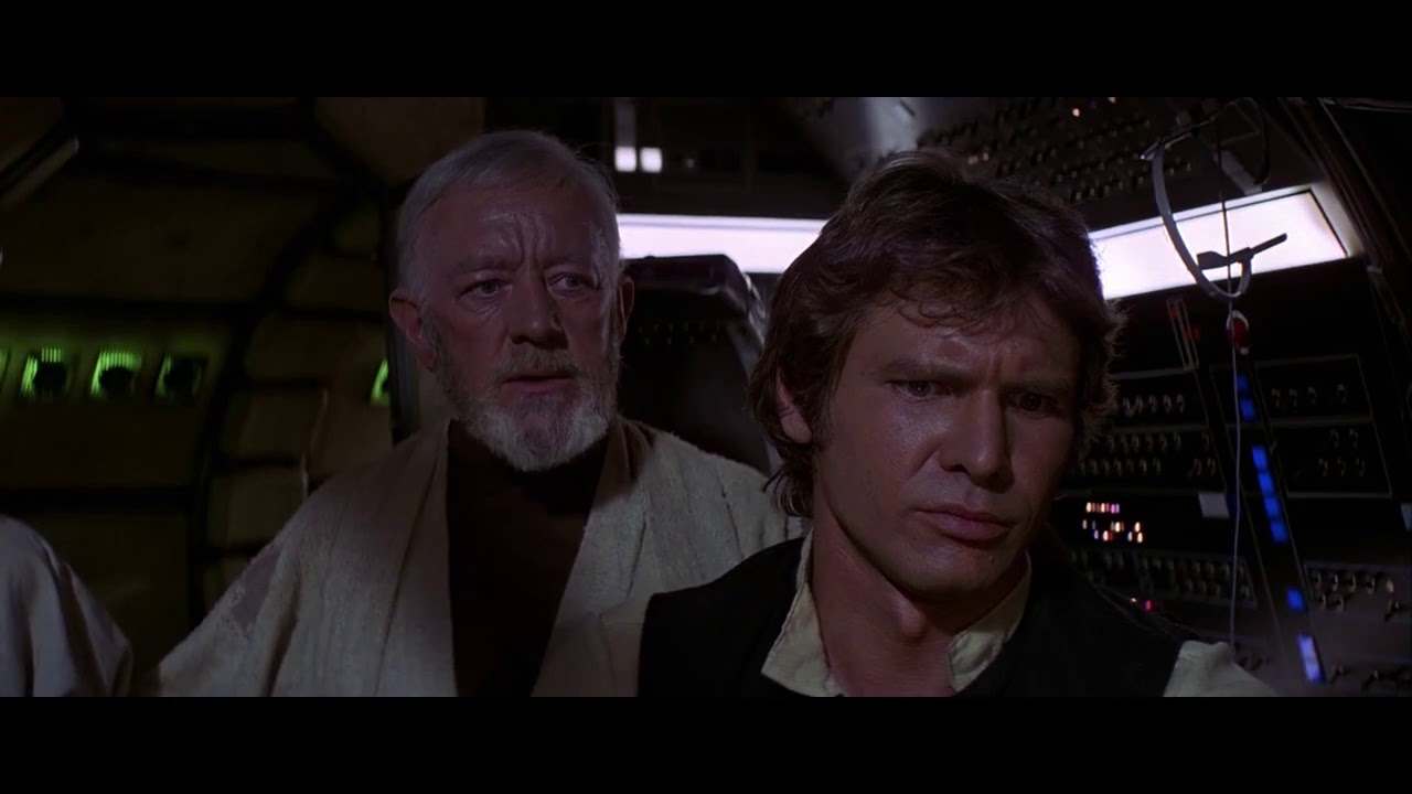 The Death star pulls the Millennium Falcon - YouTube