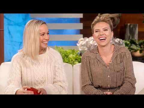 Scarlett Johansson and Brie Larson on First Kisses and Fan Tattoos