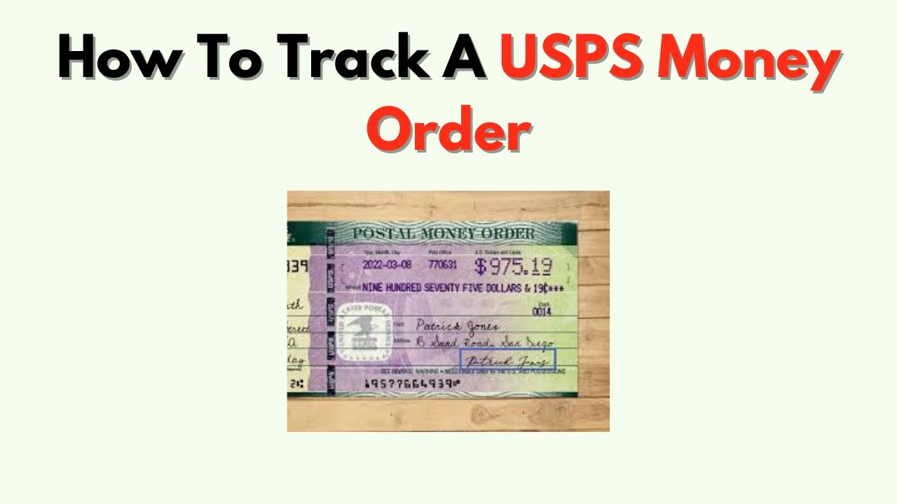 How to Track a USPS Money Order - YouTube