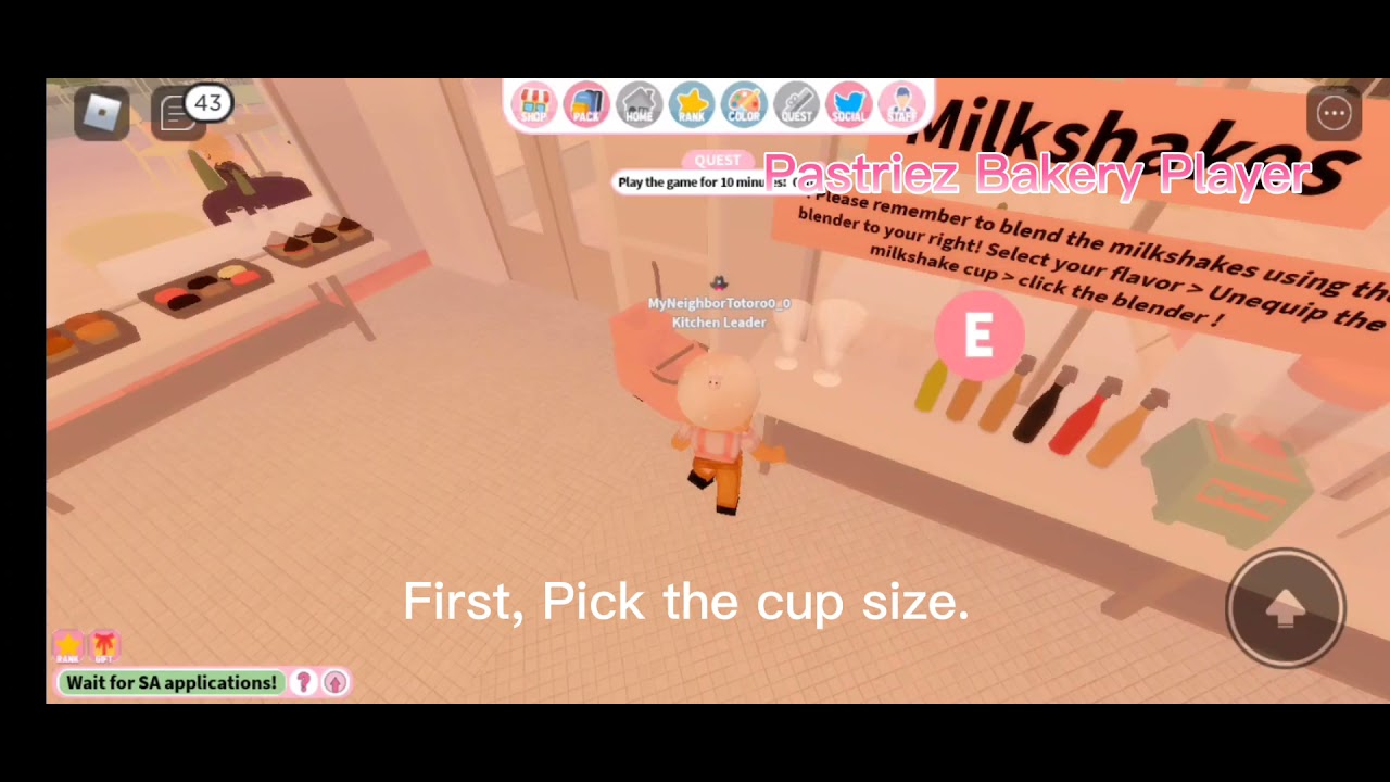 How to make a milkshake in Pastriez Bakery! - YouTube