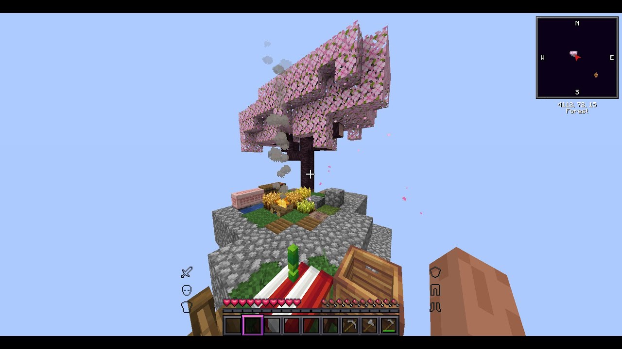 Inf Water + CobbleStone Gen + Wheat Farm + Tree I EP.1 in MineCraft ...