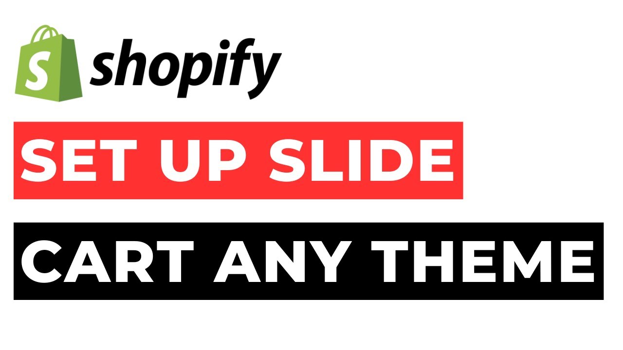 How to Set Up Slide Cart Shopify For Any Theme - YouTube