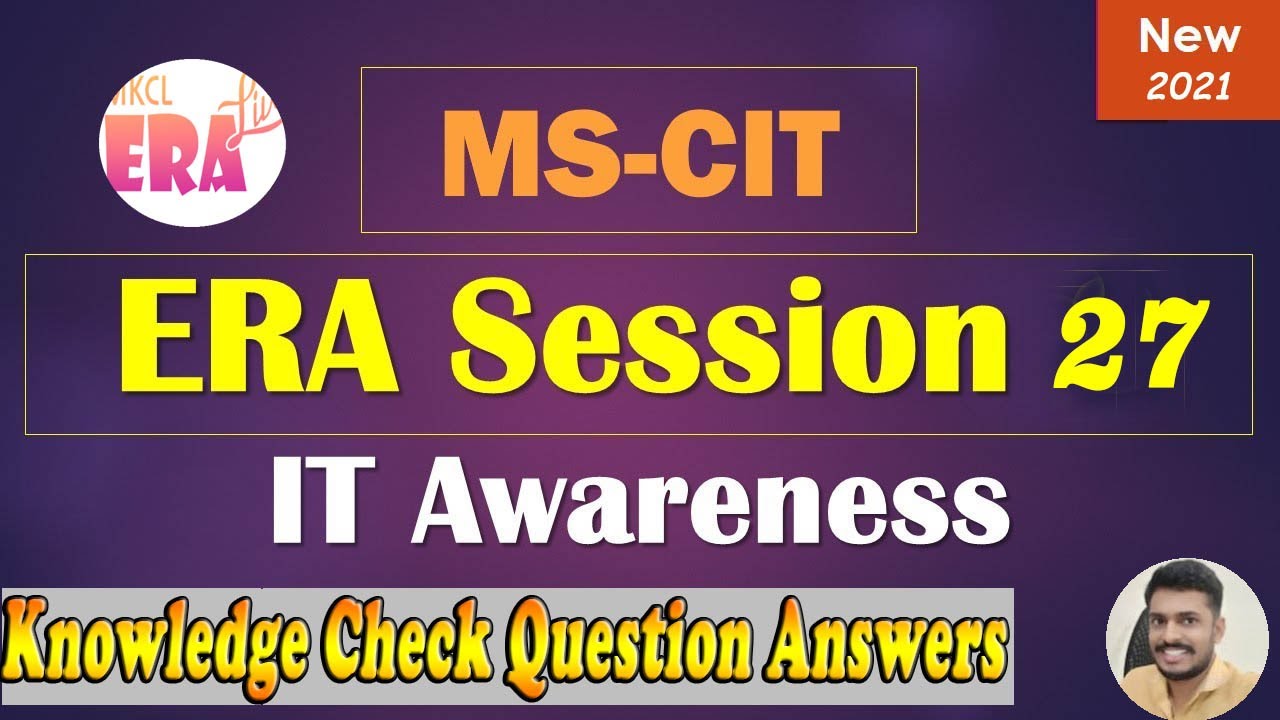 MSCIT ERA Live Session-27 Knowledge Check | MS-CIT era Live Session 27 ...