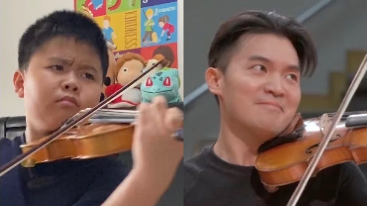 Play with Ray 2023 🐨🦘🇦🇺(Side by side version 🎻🎻) Bach’s Double Concerto in D minor -3rd mov ...