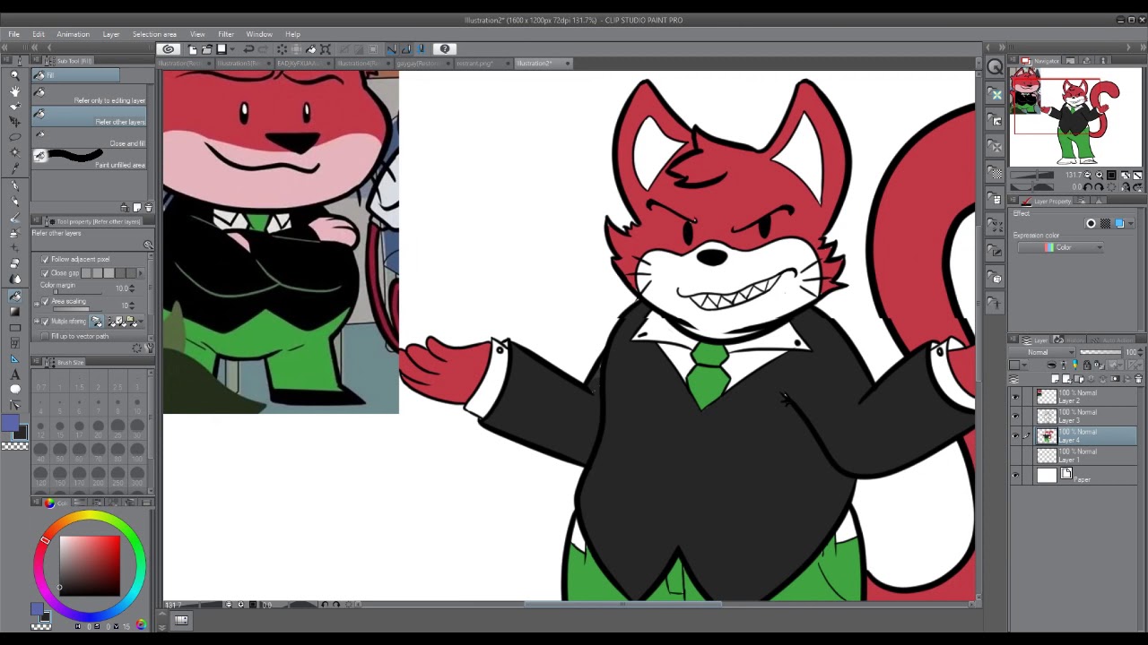 Goro (Mappy the Animated Series) speedpaint - YouTube