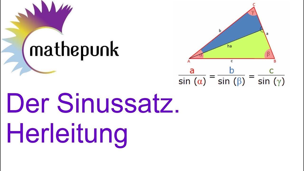 Der Sinussatz. Herleitung - YouTube