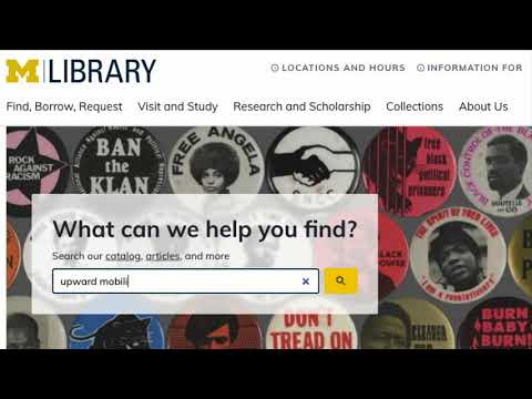 How to Search the U-M Library Catalog - YouTube