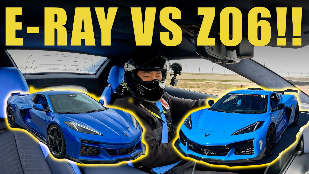 Corvette E-Ray vs Z06 On Track | How Do They Compare? - YouTube