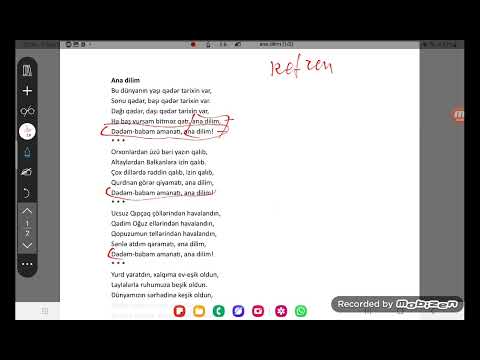 #AnaDilim şeiri. #MahirəNağıqızı #Məzmunu və təhlili