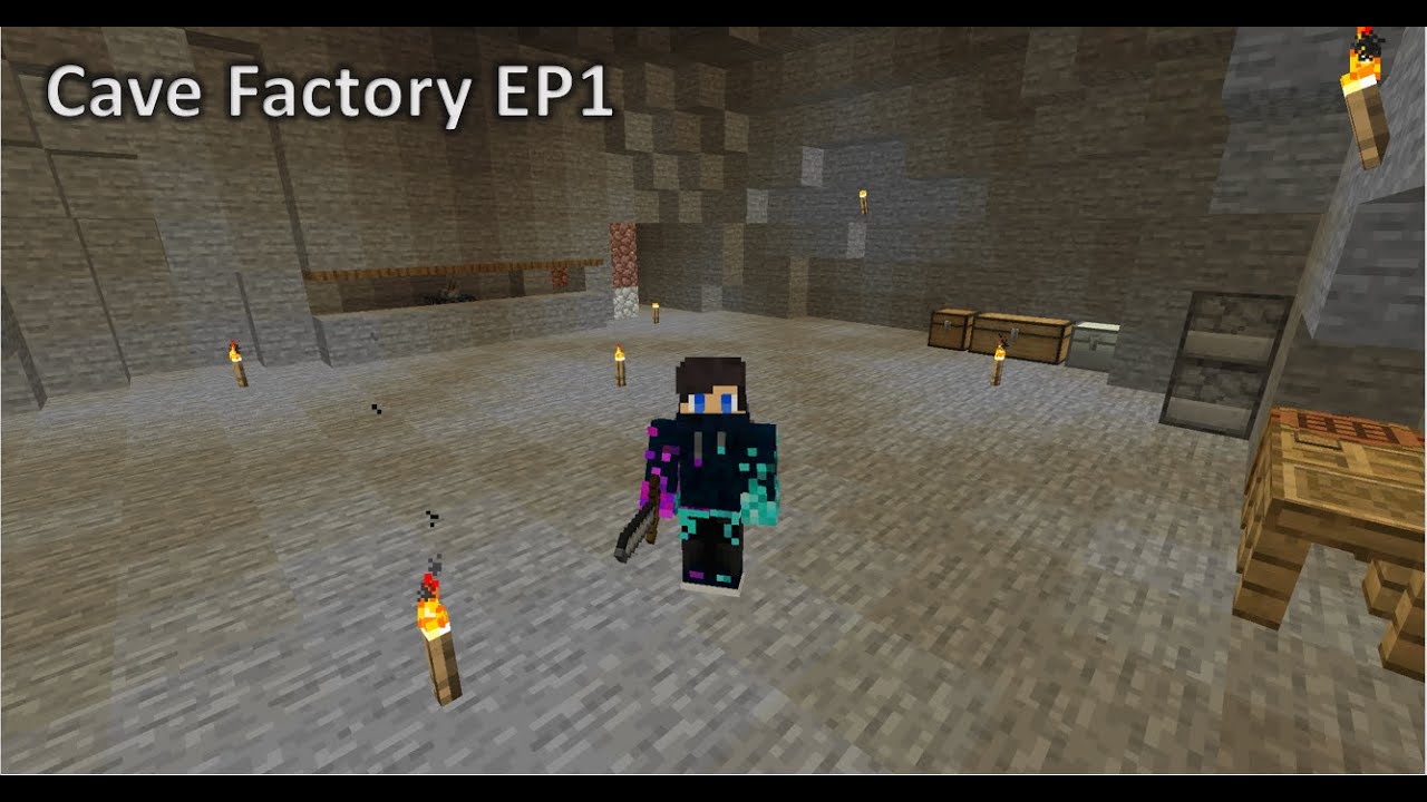 Minecraft Cave Factory EP1: A New Start... Underground?! - YouTube
