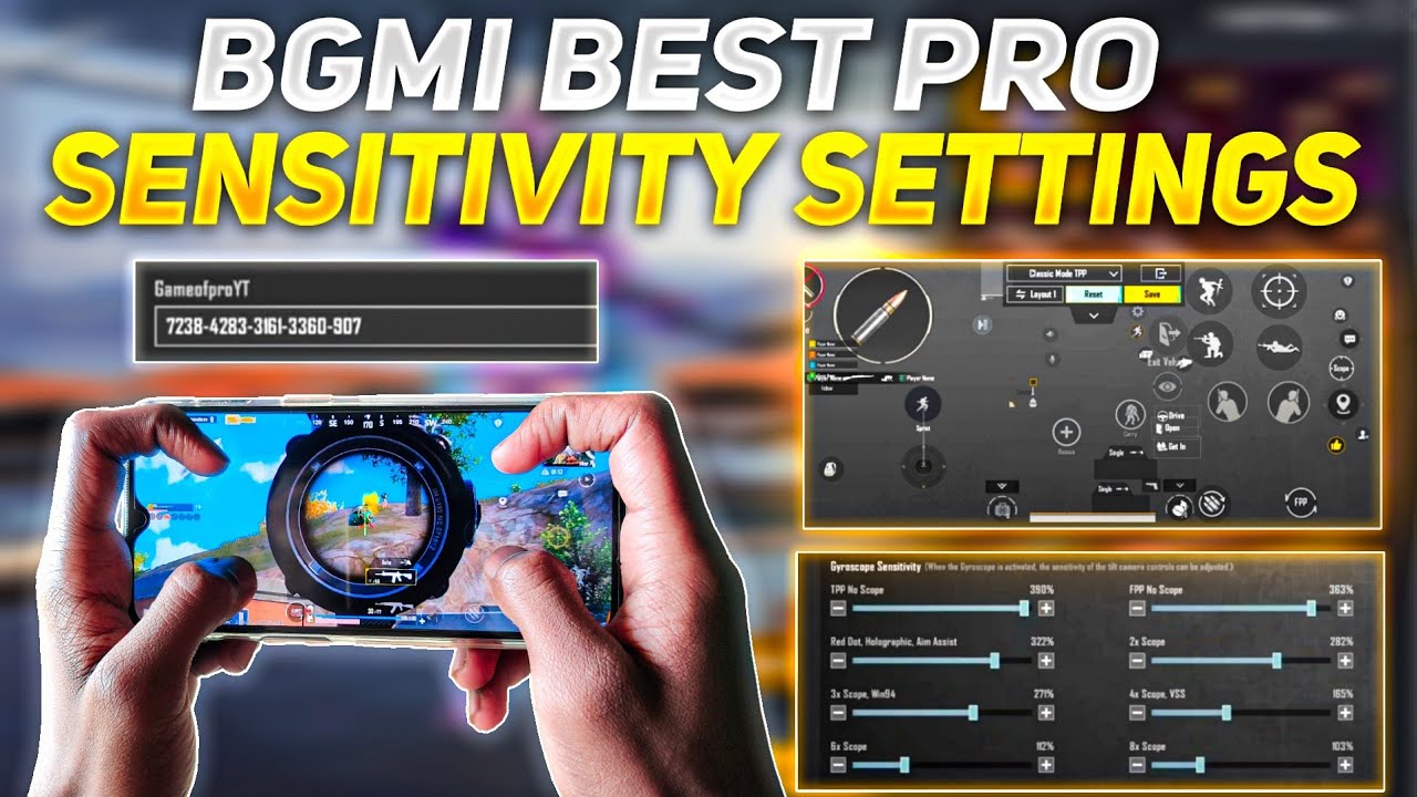 BGMI Sensitivity Settings🔥Bgmi Sensitivity Code Zero Recoil Sensitivity ...