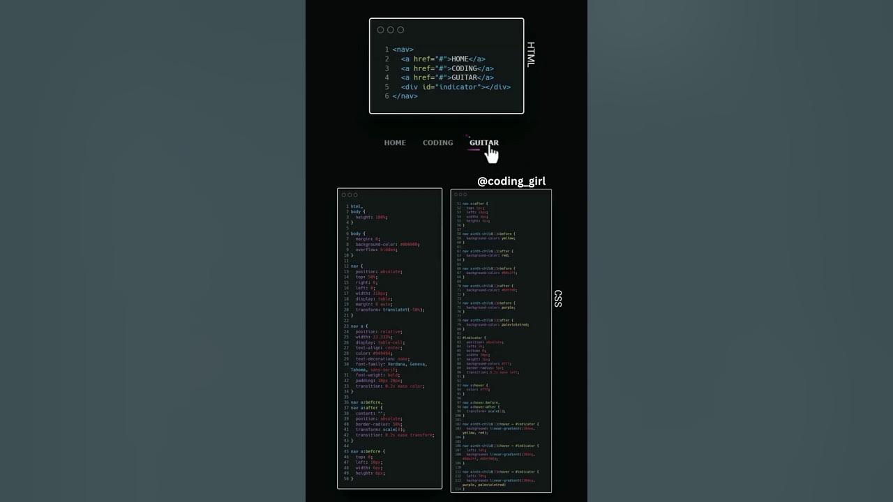 Nav Menu 💥 Computerprogrammer Shortvideo Html Coder Css Codinglover Coderslife Bts Youtube