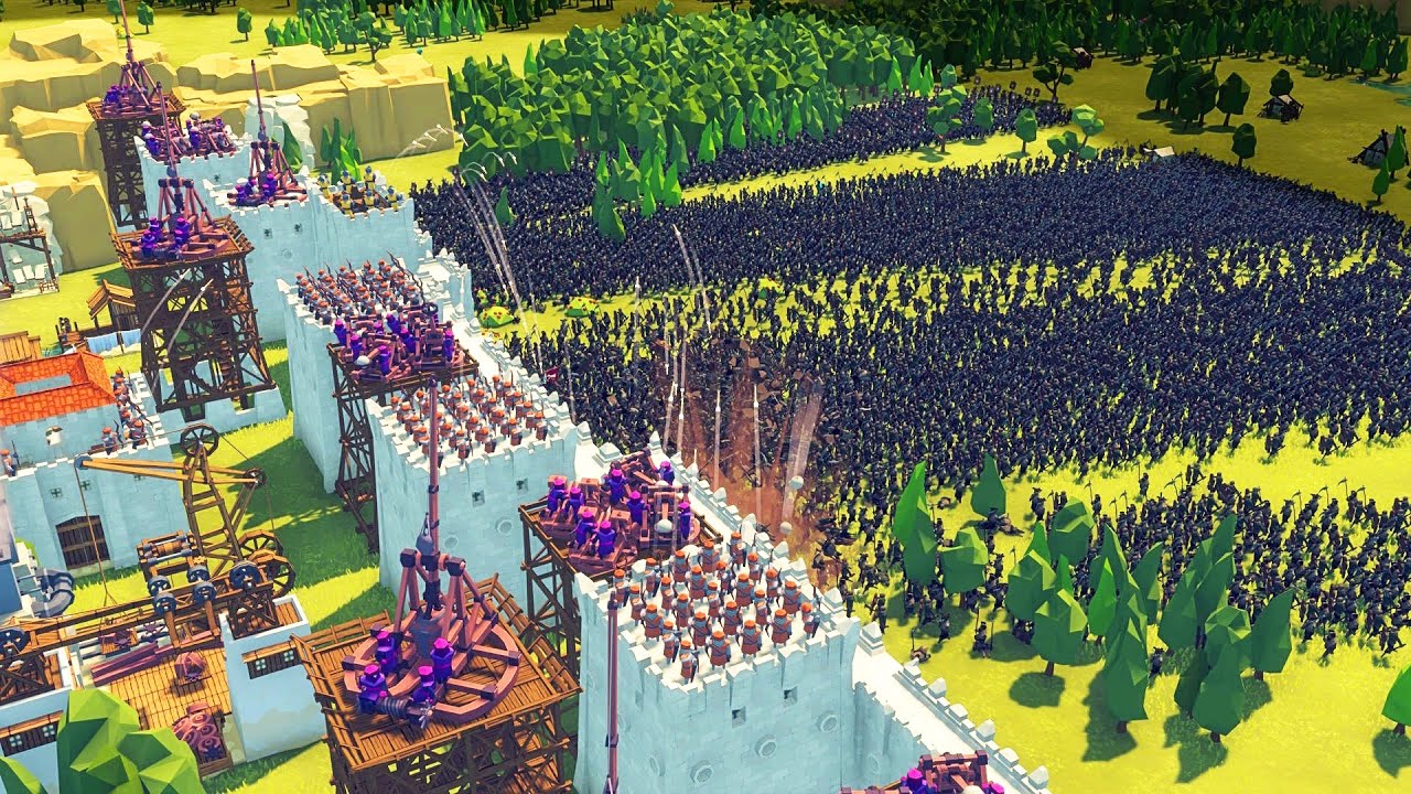 NEW RELEASE! Building CASTLE FORTRESS to Defend FULL-SCALE INVASION ...