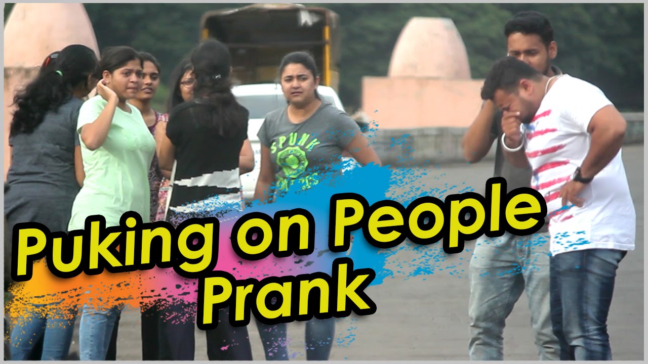 Puking on People Prank by Prank Minister | Pranks in India - YouTube