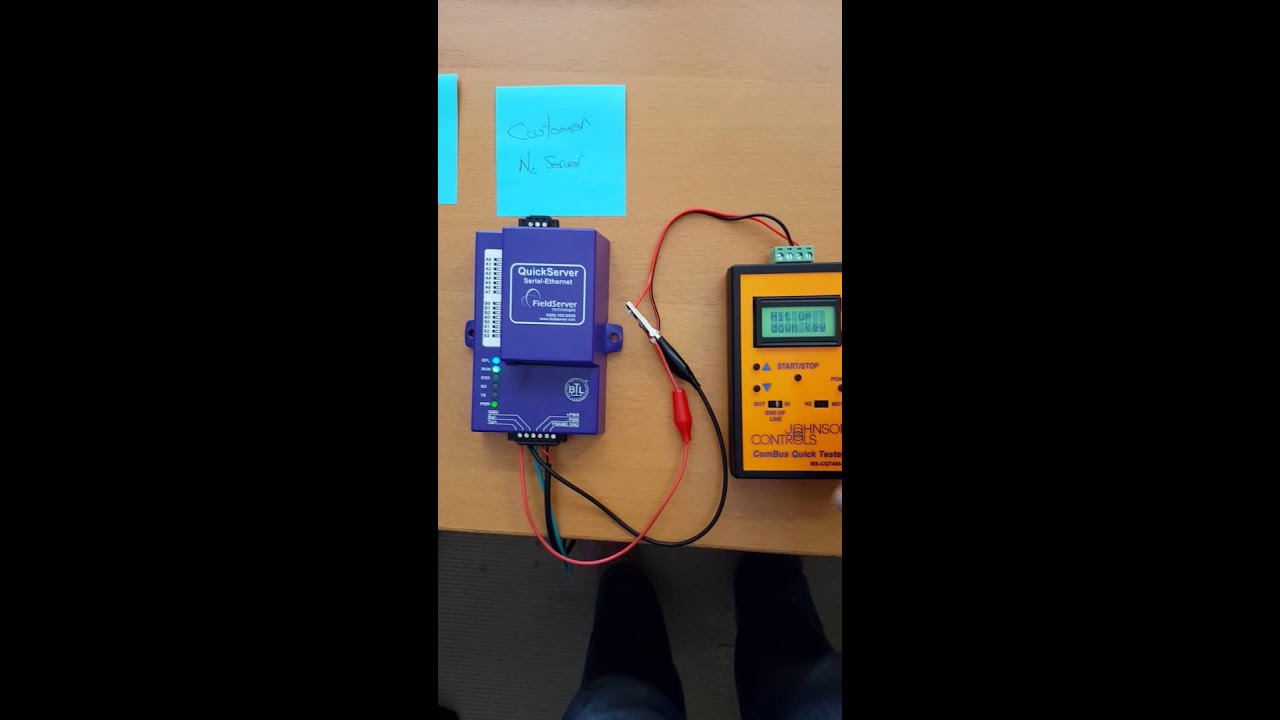 Chipkin.com Testing a Quickserver configured as a Metasys N2 by JCI ...