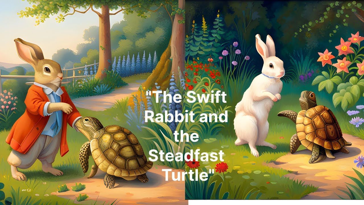 "The Swift Rabbit and the Steadfast Turtle" #story #kids # ...