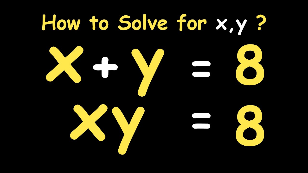 A Nice Exponential Olympiads Trick | How to solve for x + y ? - YouTube