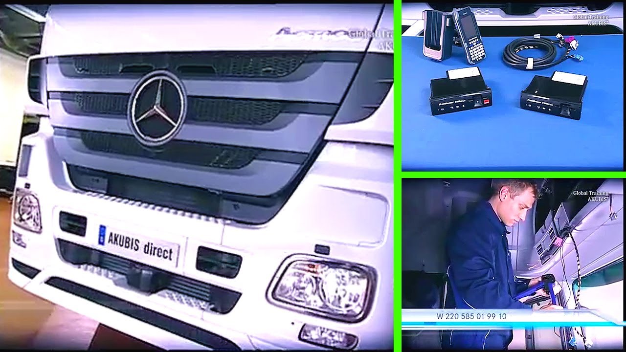 Mercedes-Benz Actros - How to retrofit the FleetBoard vehicle computer ...