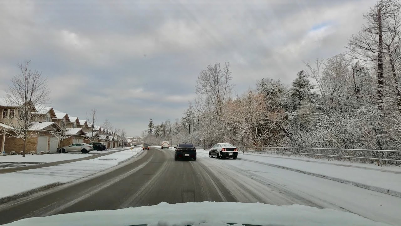 Morning Driving in the Snow | Kitchener Ontario | January 23, 2023 ...