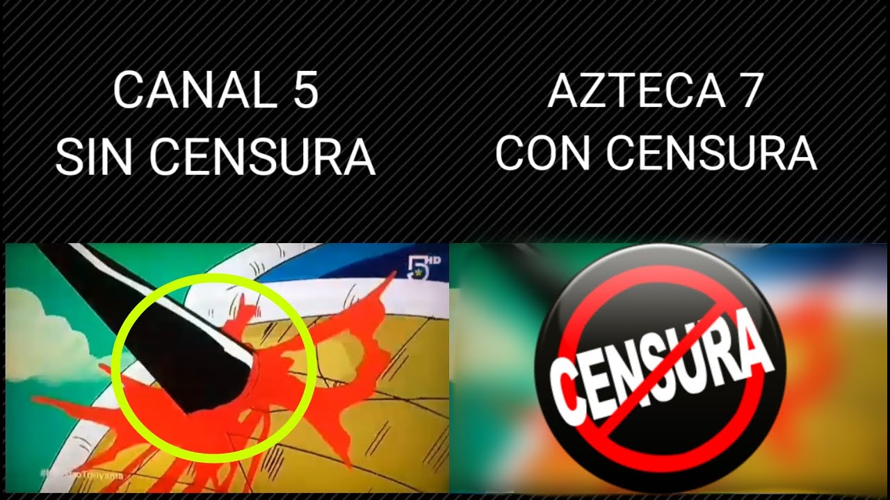 FREEZER LE ENTIERRA SU CUERNO A KRILIN, AZTECA 7 VS CANAL 5 - YouTube