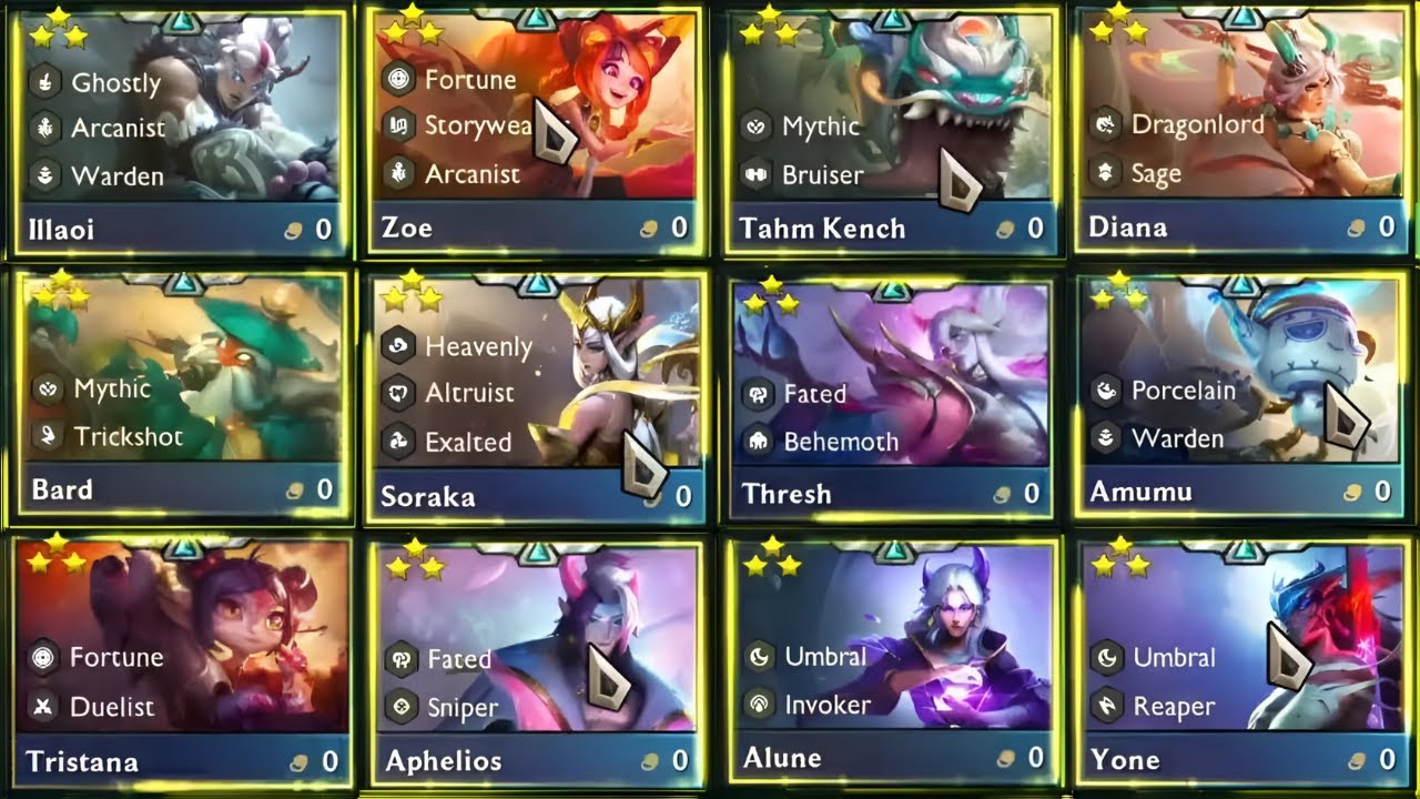 S11 All 3-Cost Champions 3-Star In One-Game⭐⭐⭐! | TFT Set 11 - YouTube