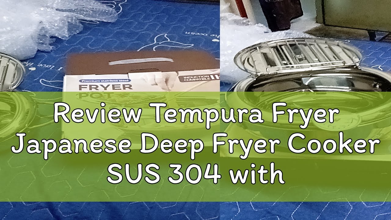 Review Tempura Fryer Japanese Deep Fryer Cooker SUS 304 with ...