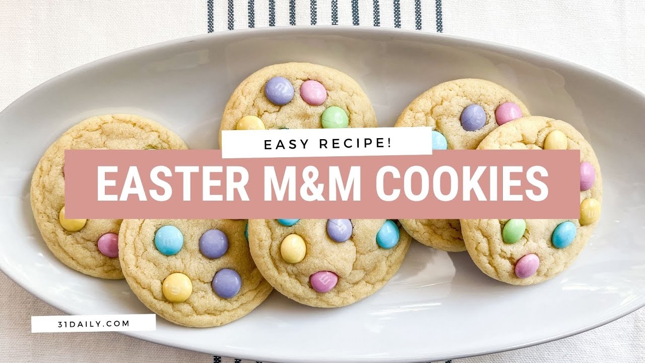Easter M&M Cookies Recipe - YouTube