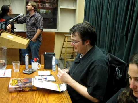 Rob Gets Brandon Sanderson's signature - YouTube