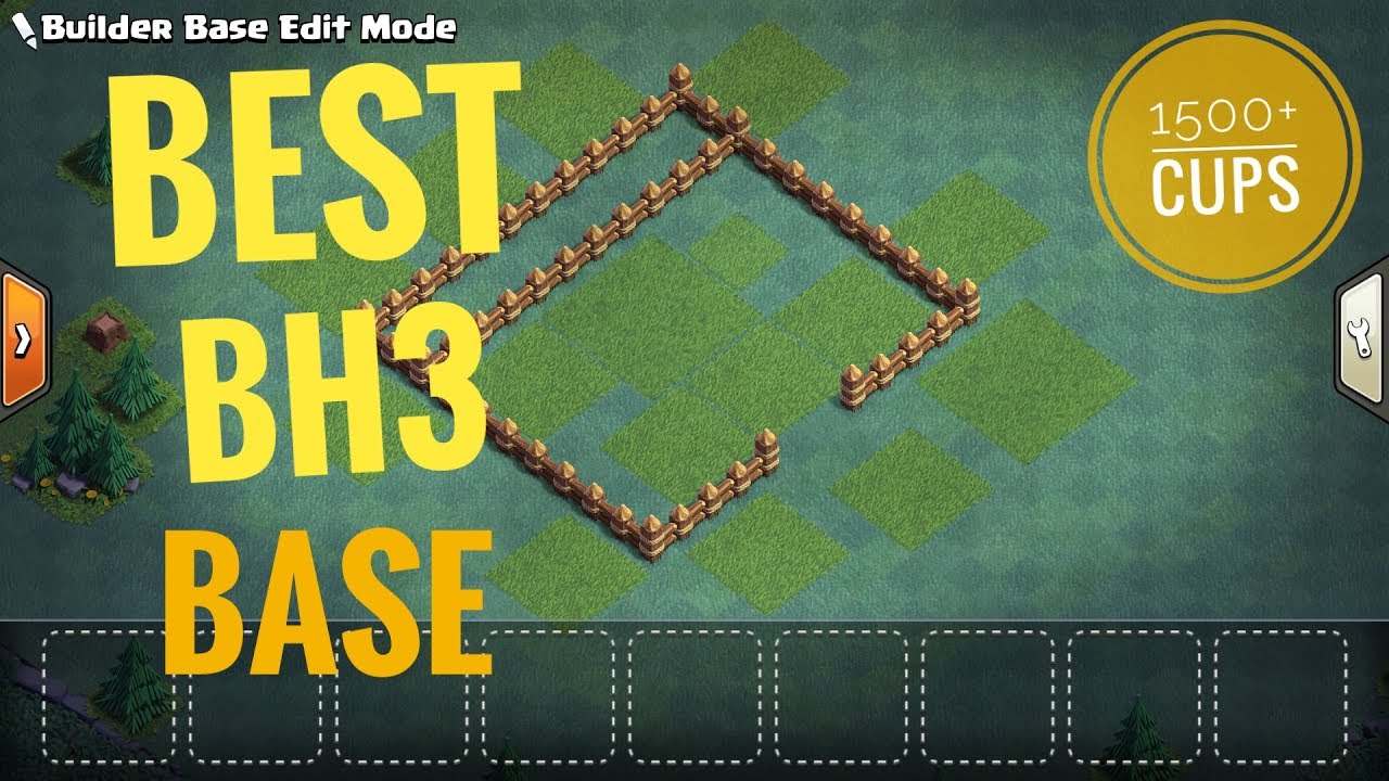 Clash Of Clans - Best Builder Hall 3 (BH3) Base. - YouTube