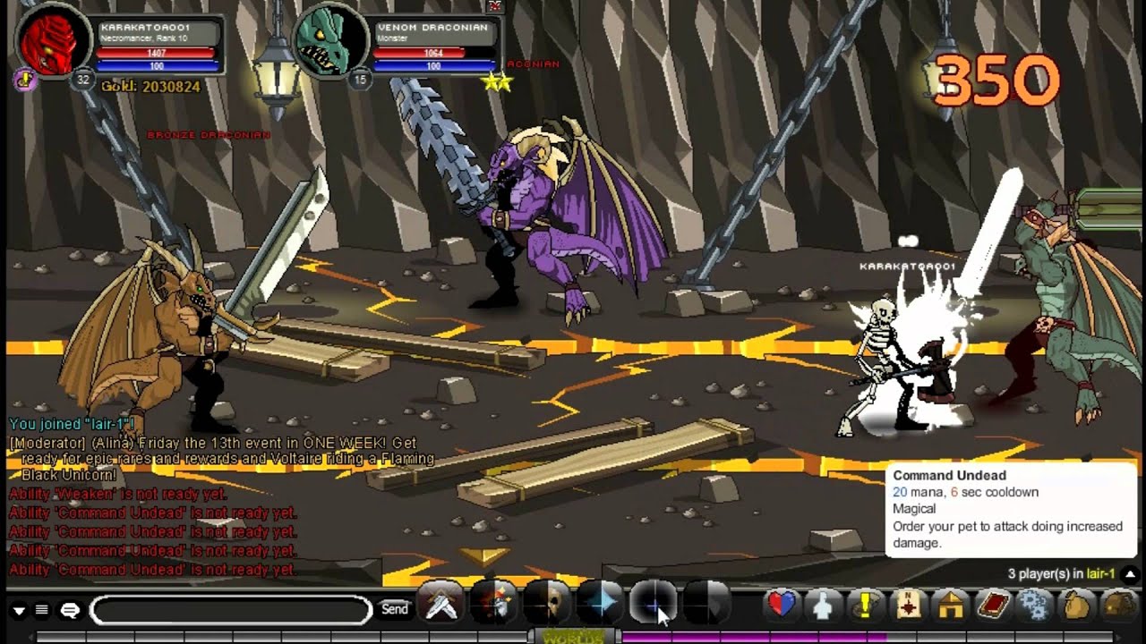 Como usar necromancer class(Aq Worlds) - YouTube