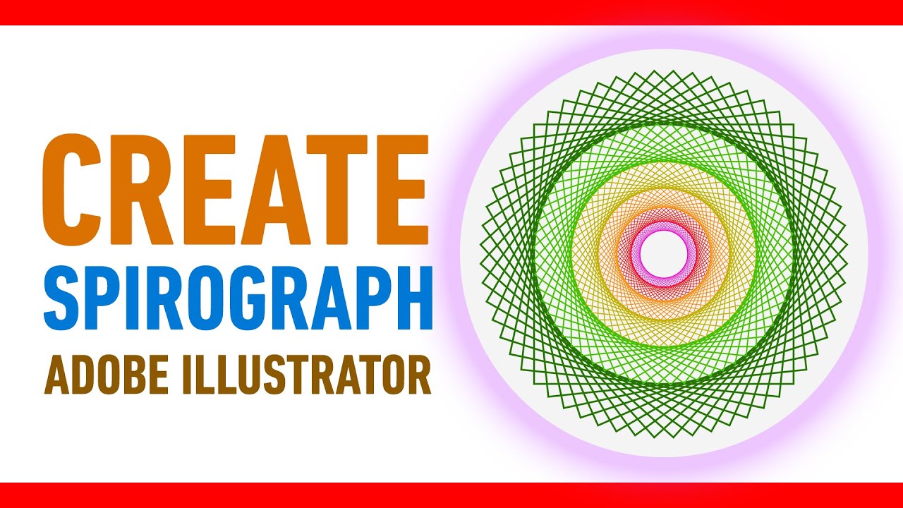 How to create a Spirograph shape in Adobe Illustrator - YouTube