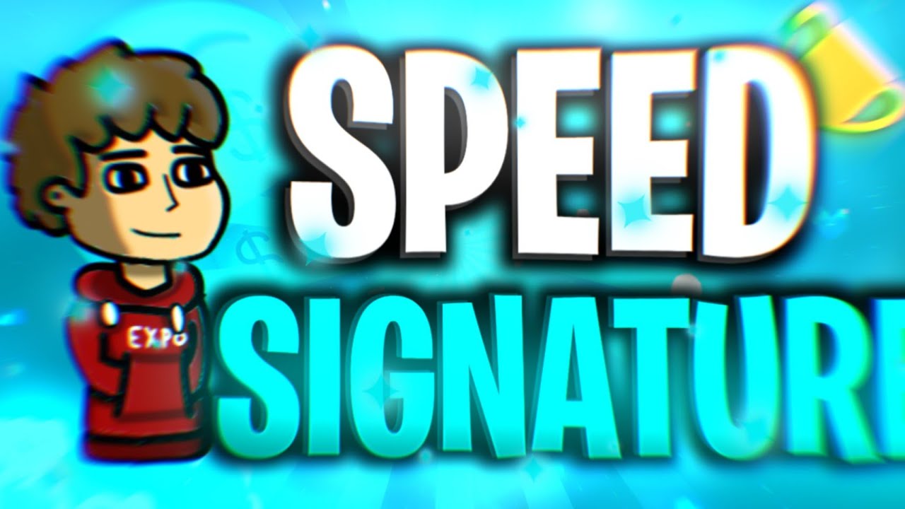 EXPRO - SPEED ART/SPEED SIGNATURE GFX - YouTube