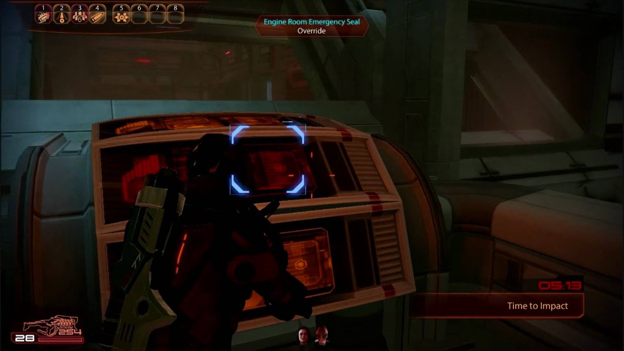 Mass Effect 2 N7 Iminent Ship Crash - YouTube