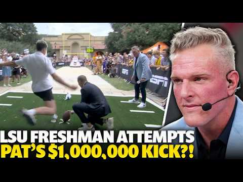 Can This LSU Freshman Win $1 Million In Pat McAfee's Field Goal Challenge?!
