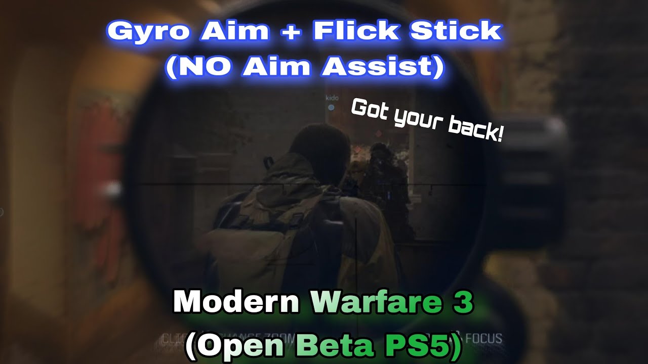 MW3 Open BETA - Gyro Aim + Flick Stick Sniper Gameplay (NO Aim Assist ...