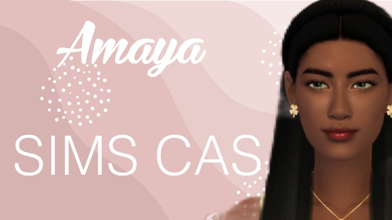 sims 4 cas | maxis match + alpha | amaya (sims 4 create a sim) - YouTube
