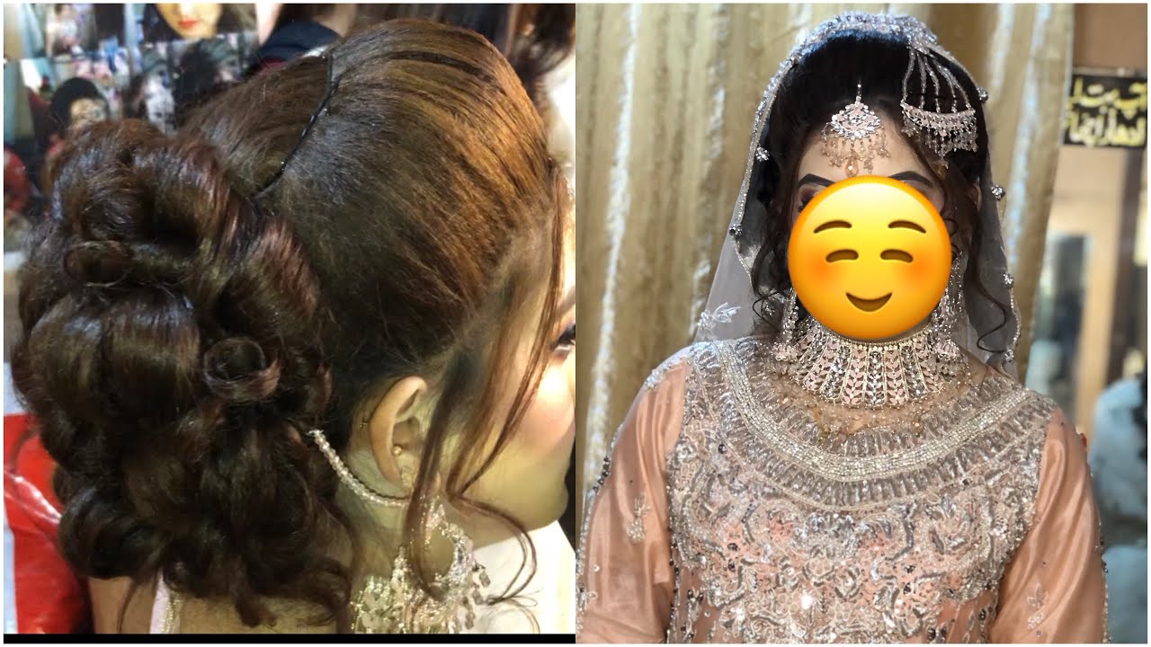 Walima bridal hairstyle tutorial/ step by step hair style tutorial for ...