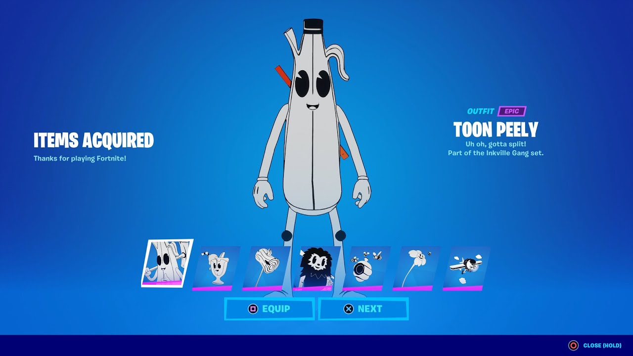 How To Get Toon Peely & Toon Bushy Skin (Inkville Gang Pack Bundle) NOW ...