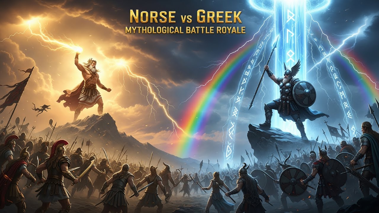 Mythological Battle Royale: NORSE vs GREEK Gods — The Ultimate Divine ...