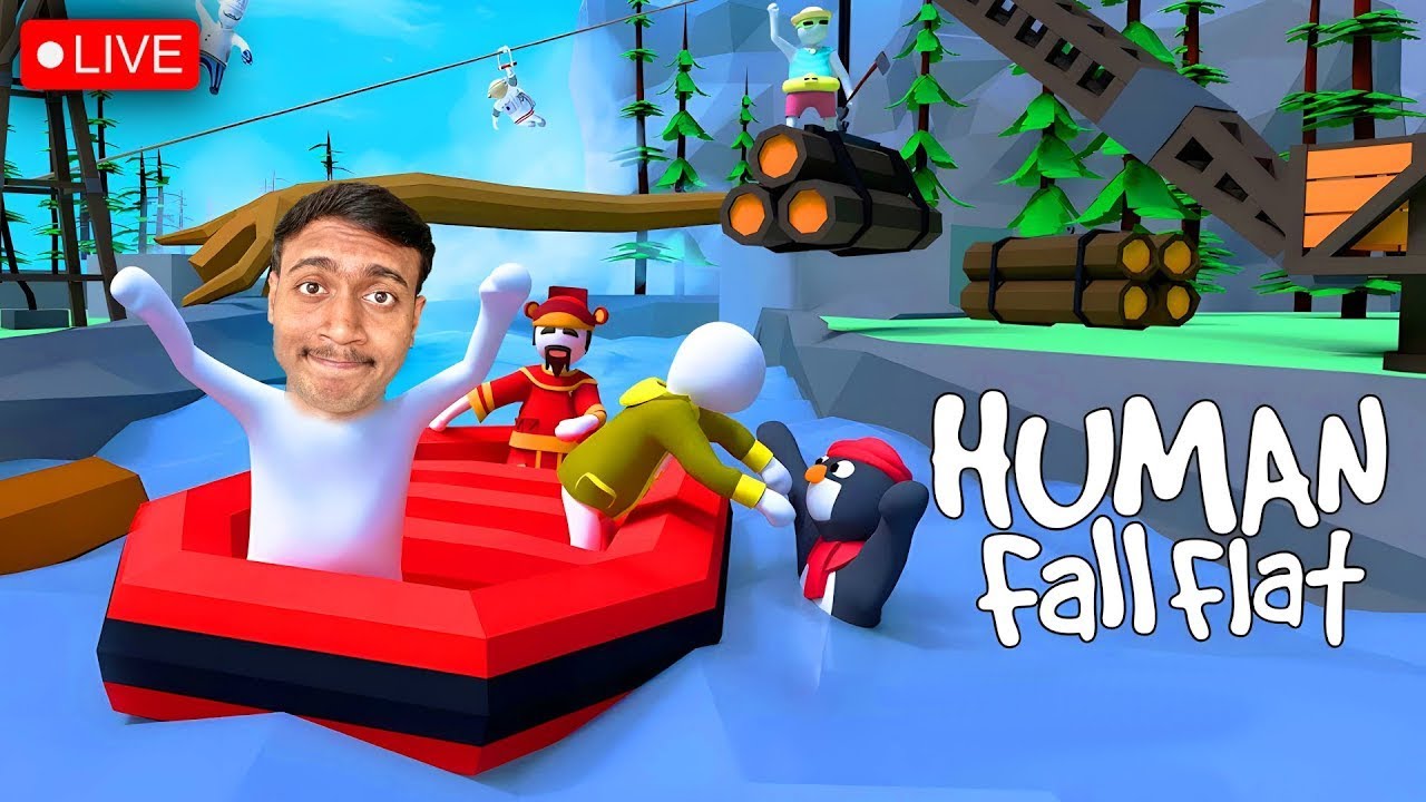🔴 Human: Fall Flat | LIVE STREAM | TELUGU & HINDI | Hi5 GAMER - YouTube
