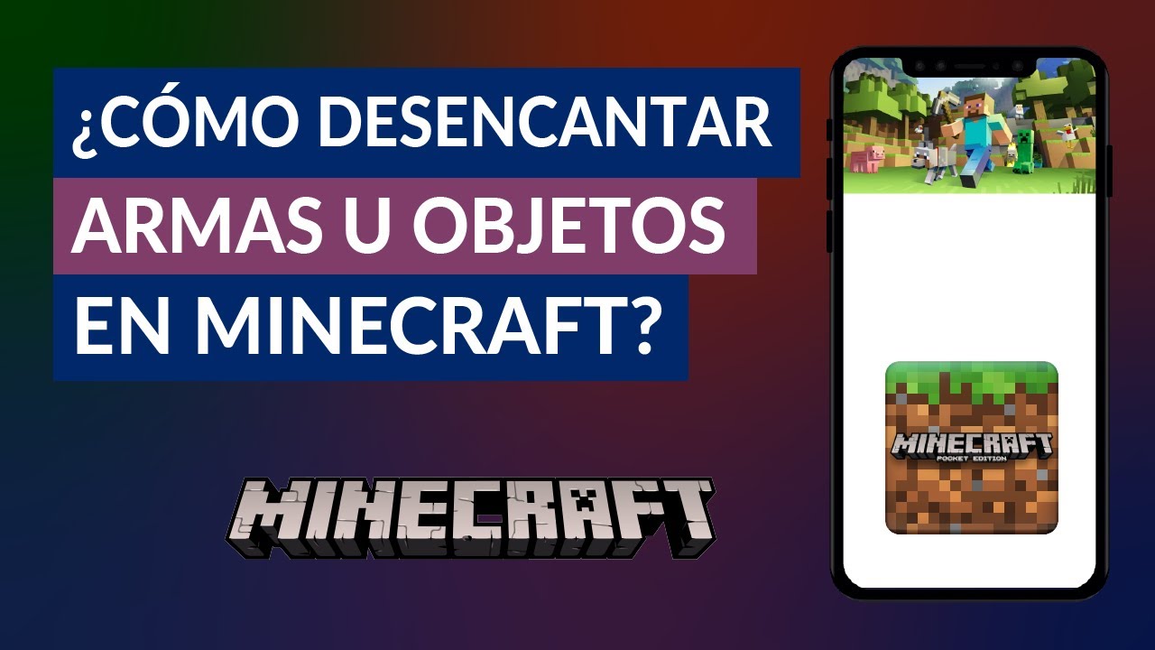Cómo Desencantar Armas u Objetos en Minecraft - Quitar Hechizos a mis ...
