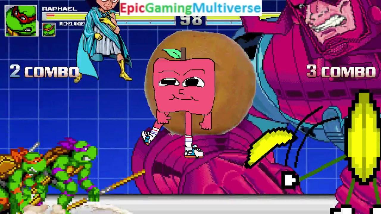 All Teenage Mutant Ninja Turtles VS Galactus And Fruits (Apple And ...
