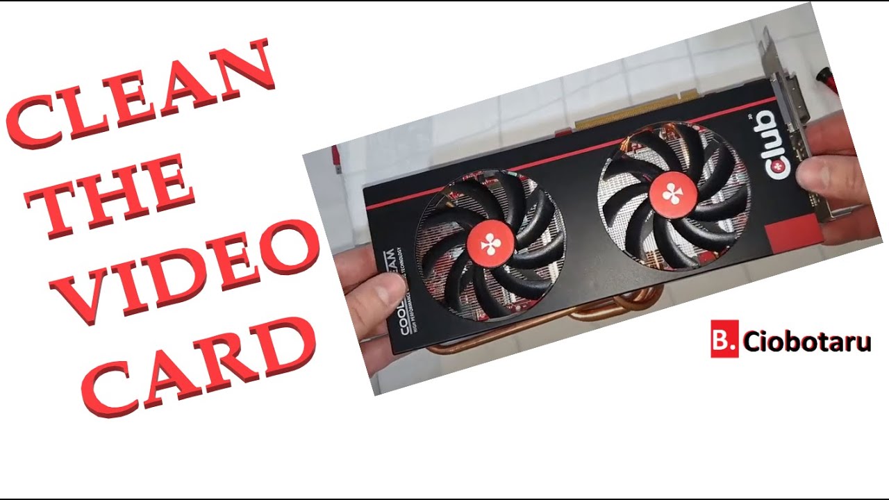 How to clean the video card from dust - YouTube
